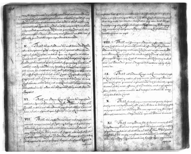 1680 Addendum to the 1677 Treaty Between Virginia and the Indians ...