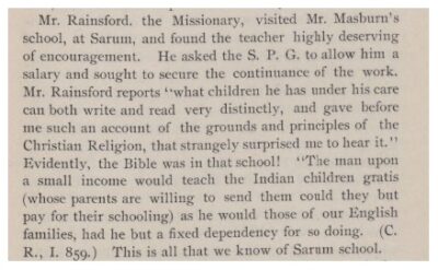 Sarum Creek Indian School – Meherrin Indian Nation