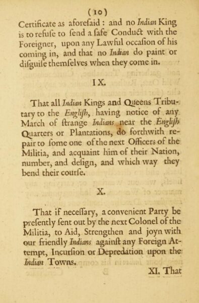 1677 Treaty Between Virginia and the Indians (Treaty of Middle ...