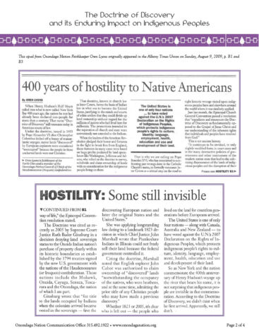 The Doctrine of Discovery and its Enduring Impact on Indigenous Peoples ...