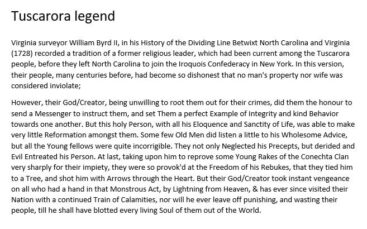 1000-1499 – Meherrin Indian Nation